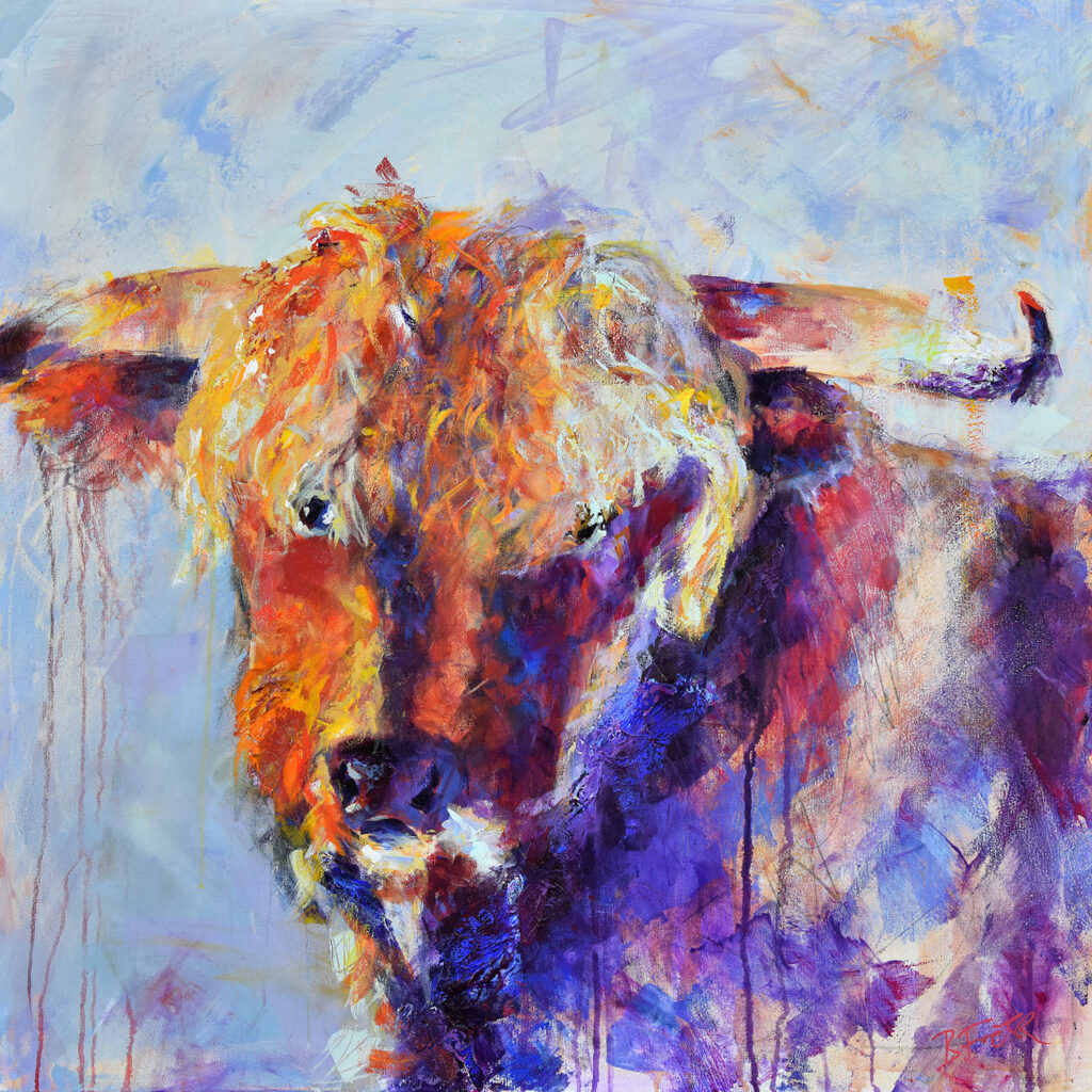 Highland Bull - sold - Barbara Fresz Art